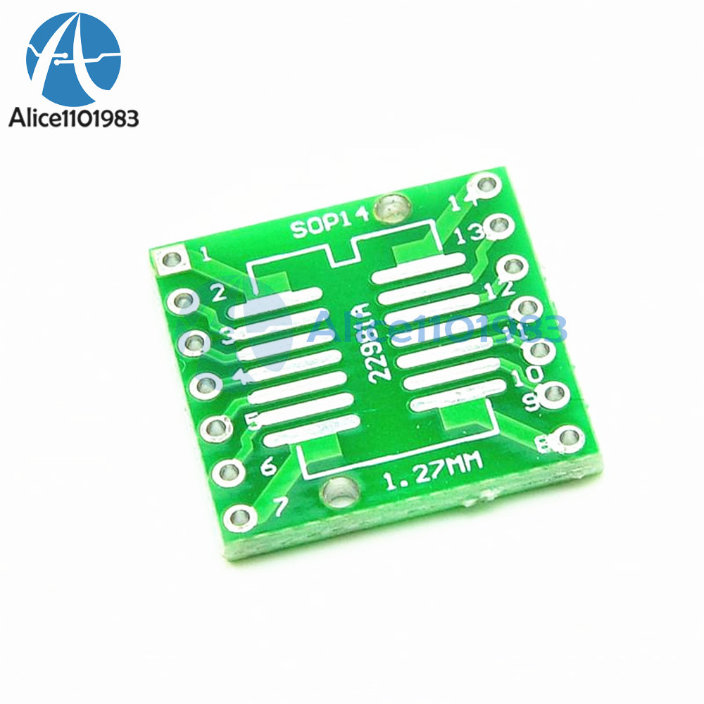 10PCS IC SOP14 SSOP14 TSSOP14 DIP 0.65/1.27/2.54mm Adapter PCB Board ...