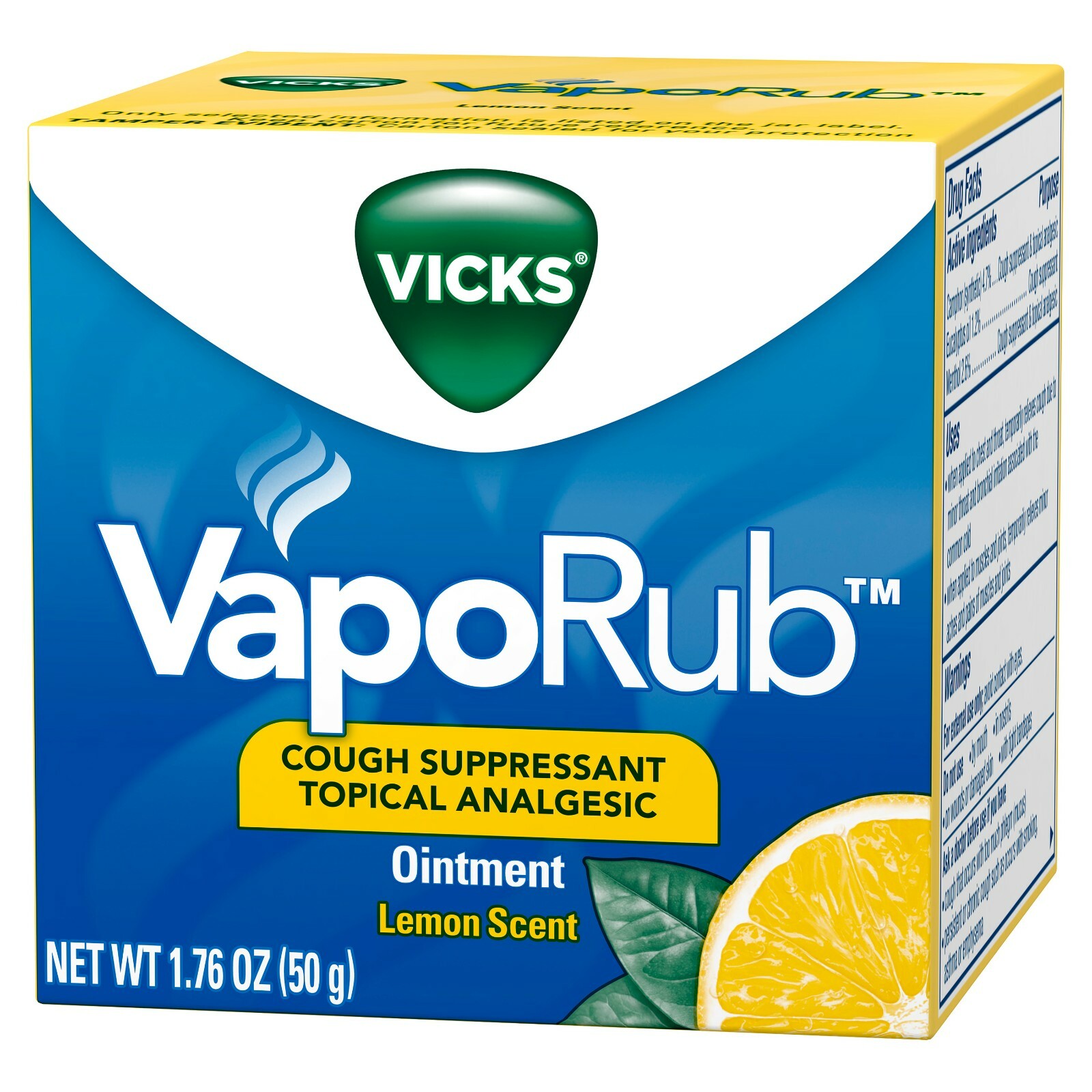 Vicks VapoRub Cough Suppressant Ointment Lemon Scent 1.76 oz | eBay