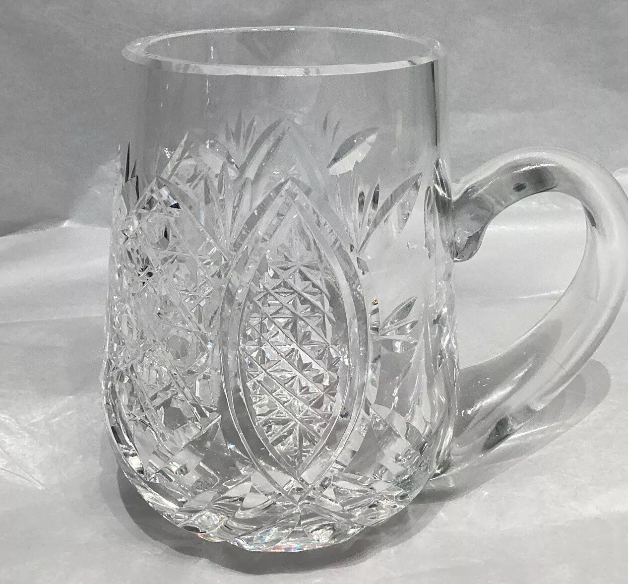 Vintage Waterford Crystal Dunmore Ireland Tankard / Beer Mug Heavy Mint ...