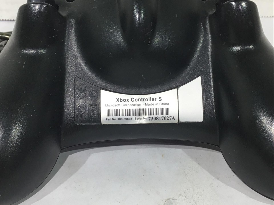 Microsoft Original Black Wired Xbox Controller S Type YS-910 | eBay