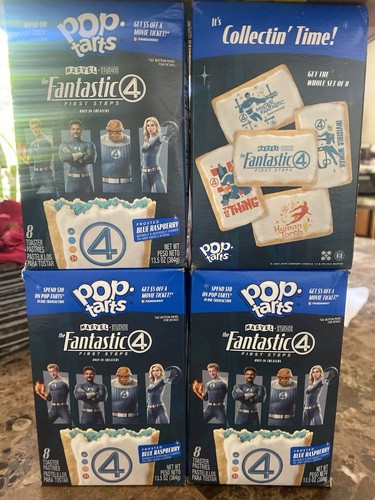 Fantastic Four Pop Tarts Frosted Blue Raspberry Marvel, 2 Boxes 16 ...