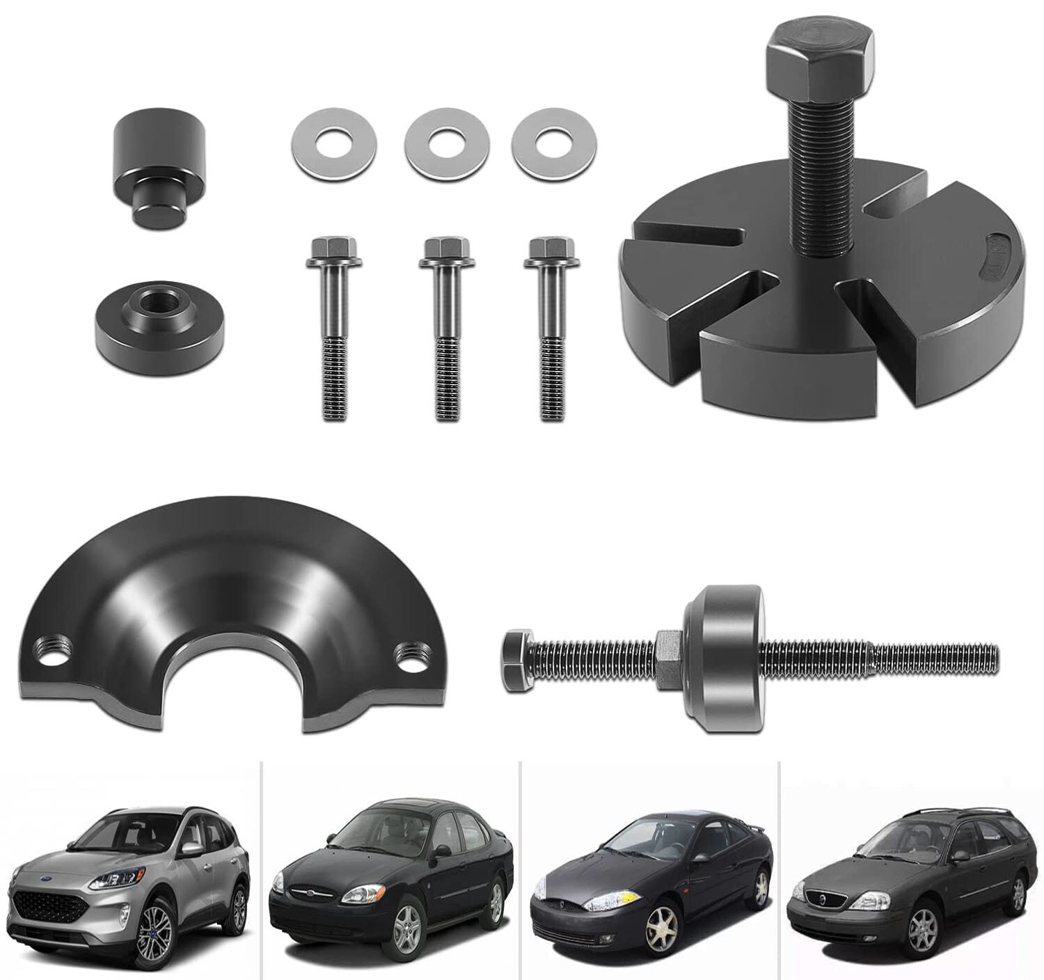 303-S455 Water Pump Pulley Service Set Fits Ford Escape Taurus Mercury ...