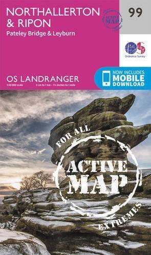 Northallerton & Ripon, Pateley Bridge & Leyburn (Map) OS Landranger ...