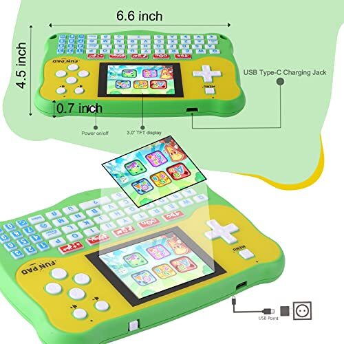 Kids Tablet/Baby Learning Pad with 102 Activities/Toddler Tablet with ...
