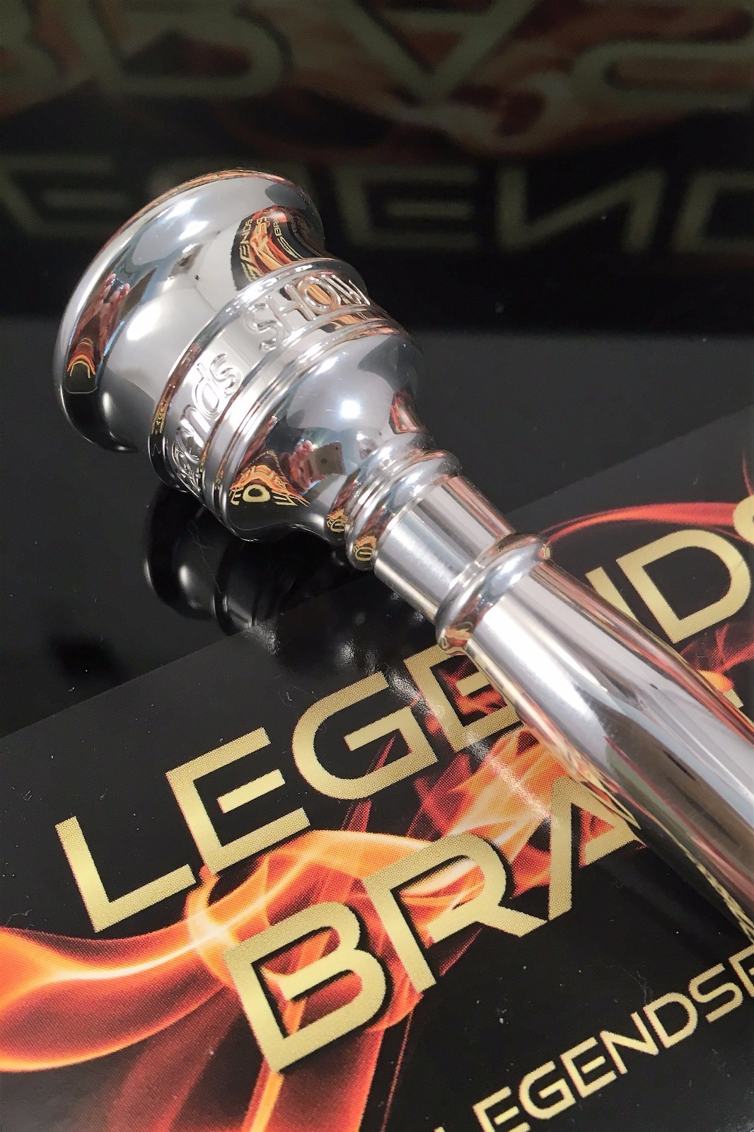 LEGENDS BRASS SHOWTIME .615 Bb Trumpet Mouthpiece grip rim optional ...