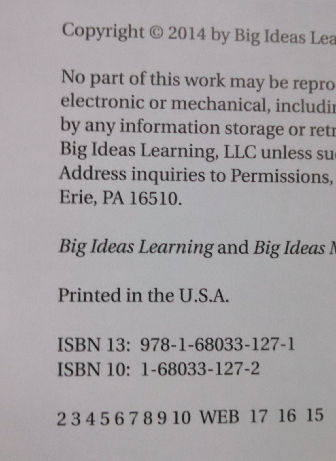 Big Idea Math Course 3 Teacher Edition : A Bridge to Success by Larson ...