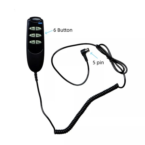 Electric Drive Medical Hospital Bed 6 Button 5 Pin Remote Hand Control ...