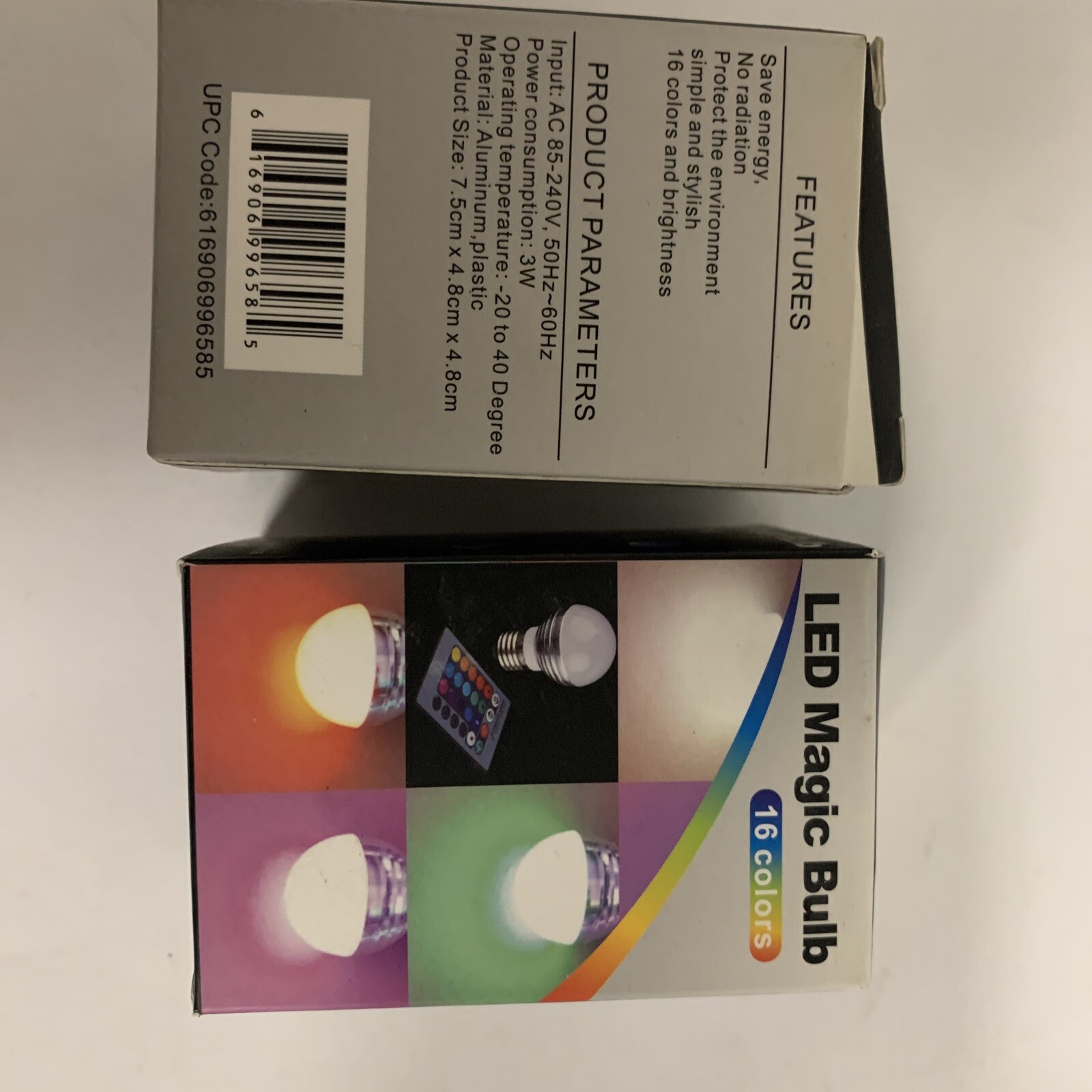 Lot of 60: Standard Screw Base 16 Colors Changing Dimmable 3W RGB LED ...