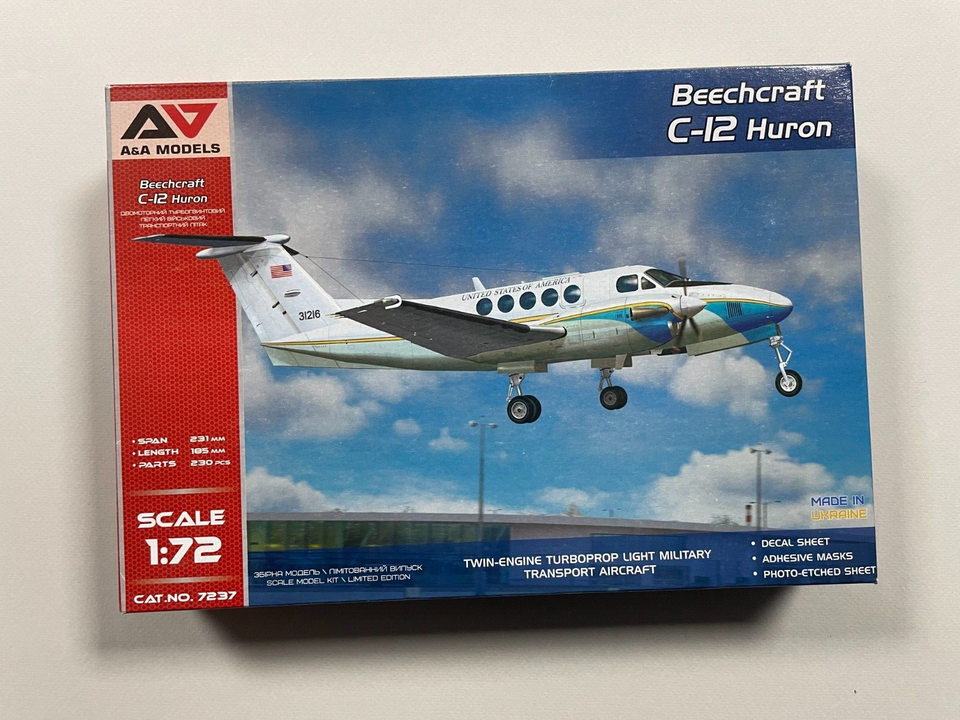 Beechcraft C-12 "Huron" (Plastic model kit) 1/72 AA Models 7237 | eBay
