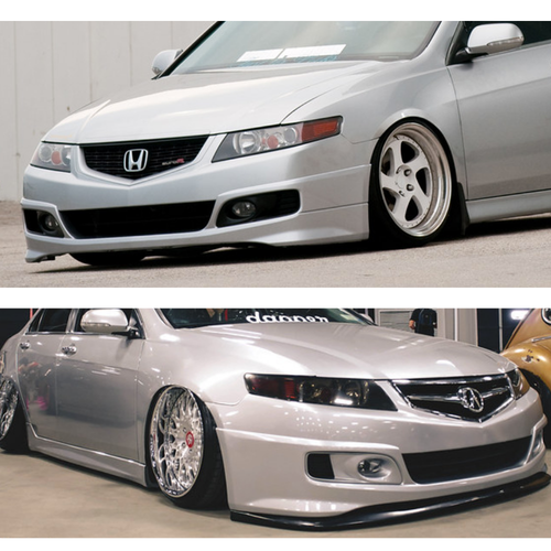 Fit Honda Accord Euro CL9 - ASPEC Style Front Spoiler Bumper Lip (06-08 ...