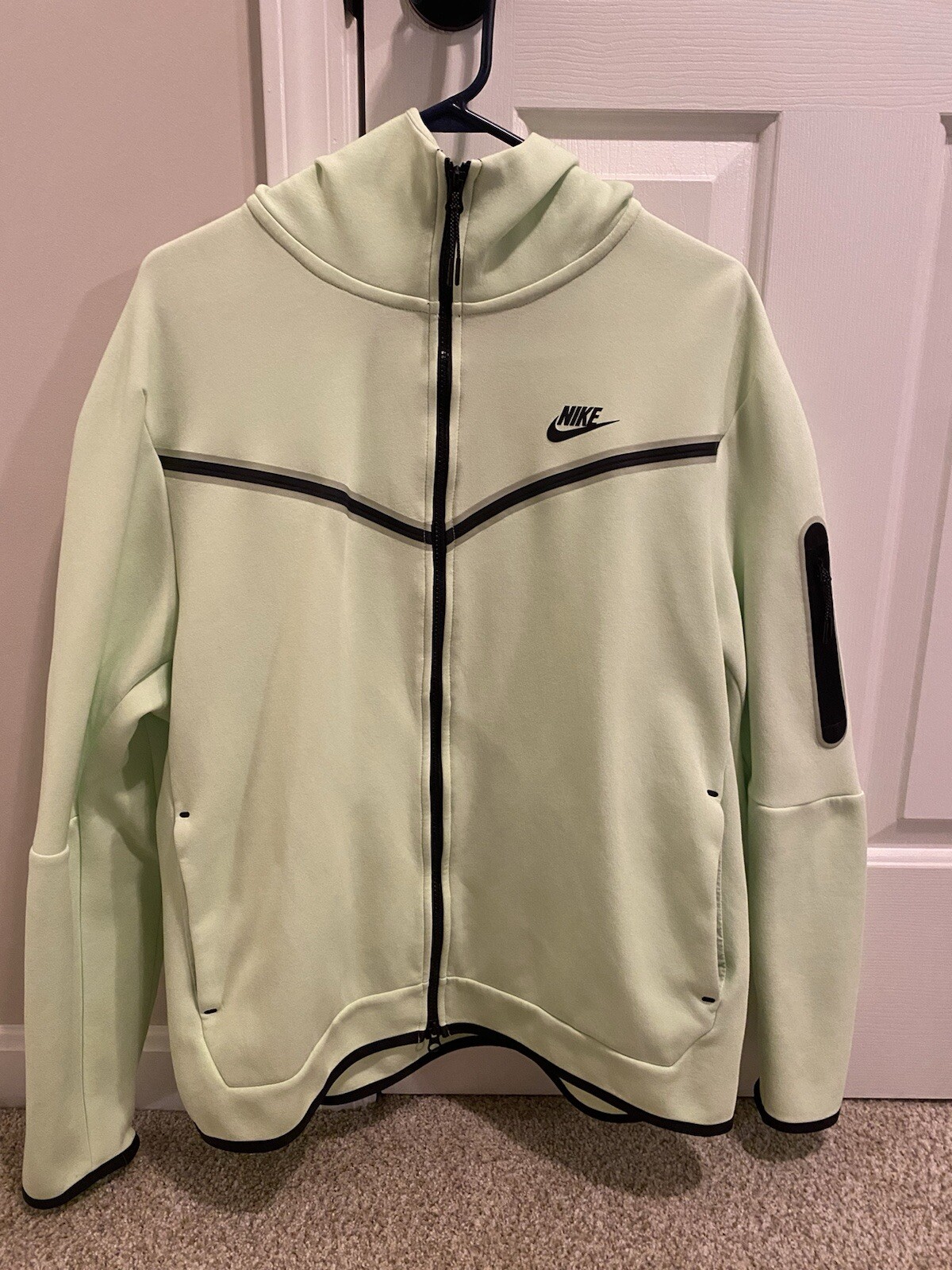 Nike Sportswear Tech Fleece Full-zip Hoodie Neon Lime… - Gem
