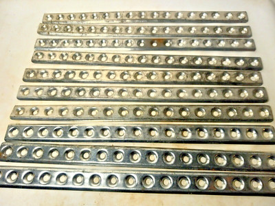 Gilbert /Gabriel Erector Set Part 38: 17 Hole Flat Girders: Lot of 10 A ...