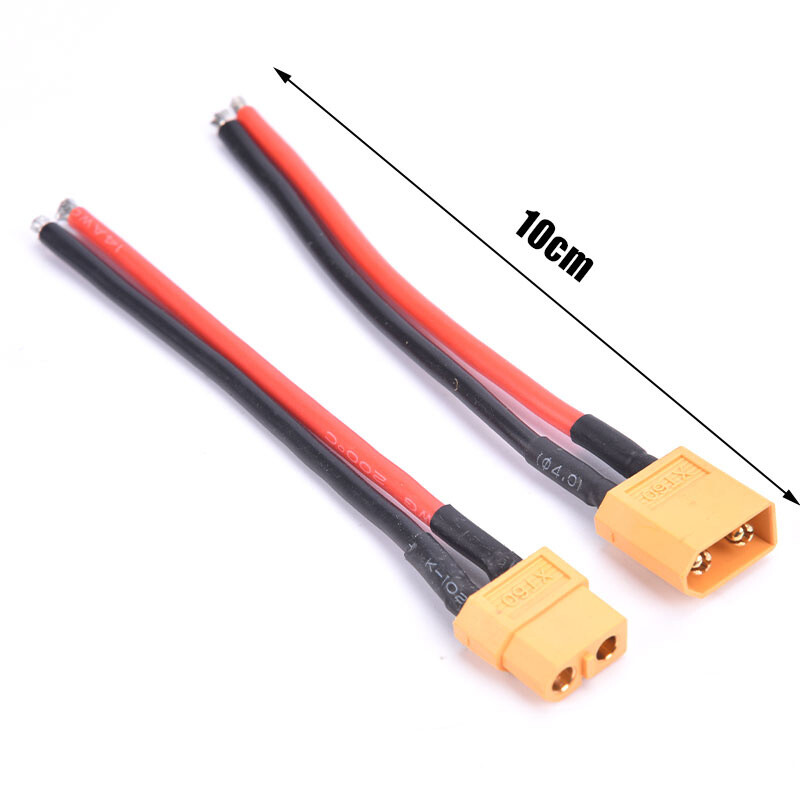 1set XT60 XT-60 Male+Female Bullet Connectors Plugs with Silicon 14 AWG ...