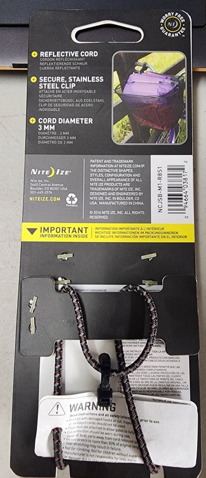 Nite Ize CamJam Pair Of Adjustable Micro Bungee Cords - Diameter 3 MM ...