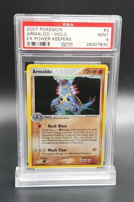 PSA 9 MINT 2007 Armaldo ex Power Keepers Holo Rare Pokemon Card 3/108 ...