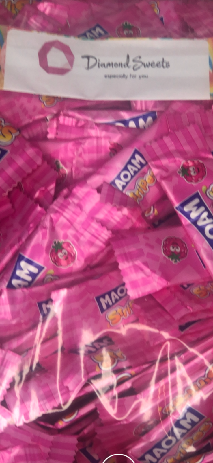 1 bag of 50 HARIBO MAOAM STRIPES RASPBERRY FLAVOUR | eBay UK