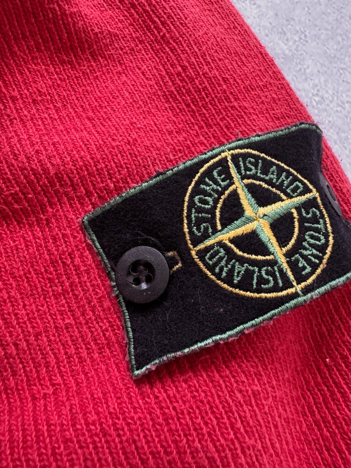 RARE Vintage Stone Island AW85 Jumper Ribbed Fleece Red Liner Jacket ...