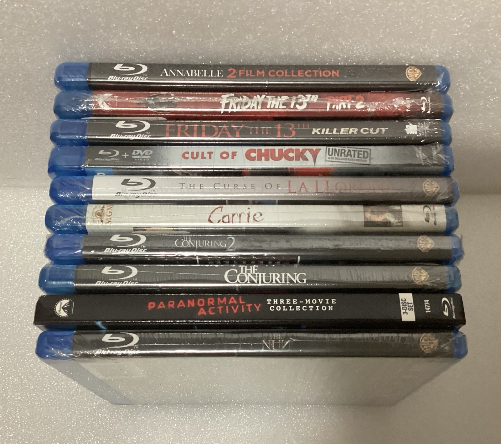 Horror Blu-Ray Set New Sealed Lot of 10 Chucky Conjuring Nun Carrie ...