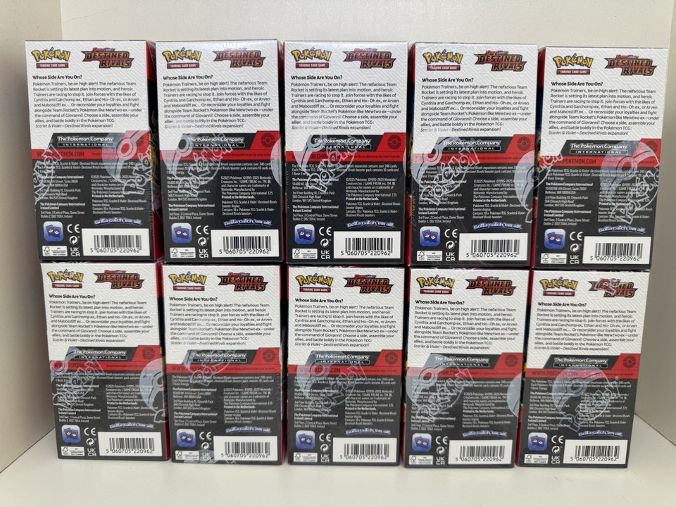 Sealed Pokemon Destined Rivals Half Booster Box (18) | eBay