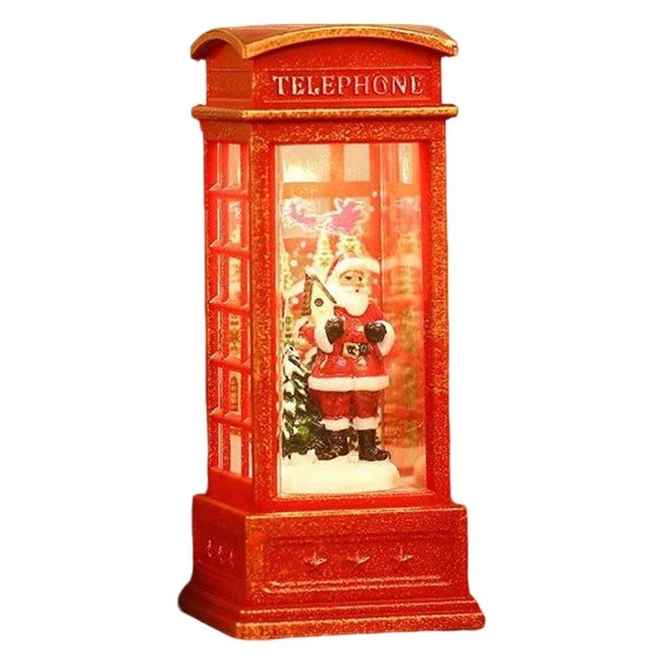 Christmas Phone Booth Decoration with Santa Claus HO T Z2J5 | eBay ...