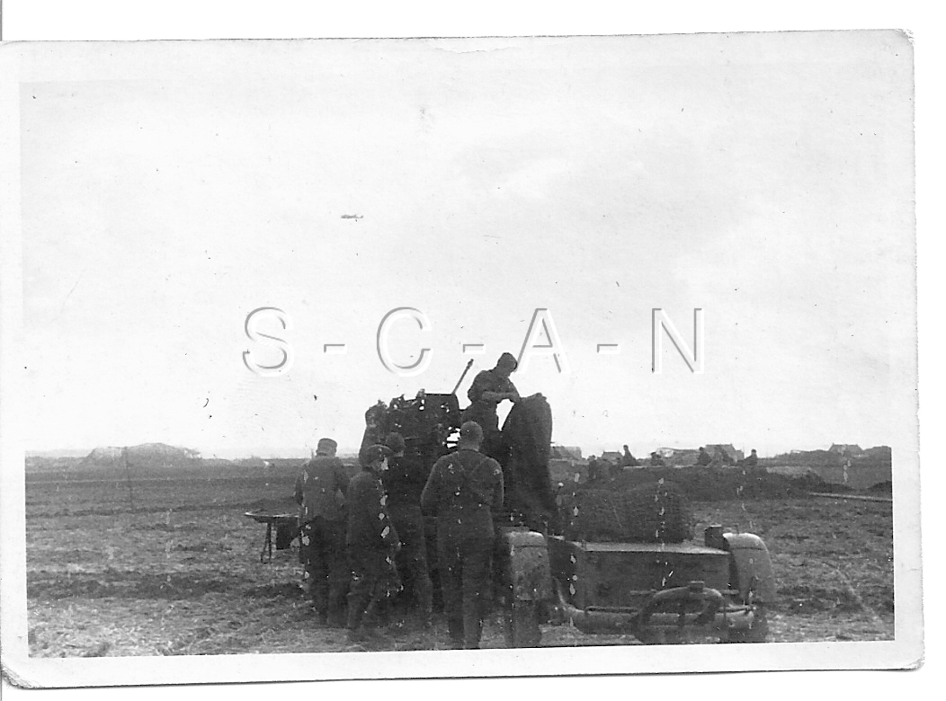 WWII German Large RP- Panzer Div- Ammo Trailer- Motorized 20mm AA Gun ...