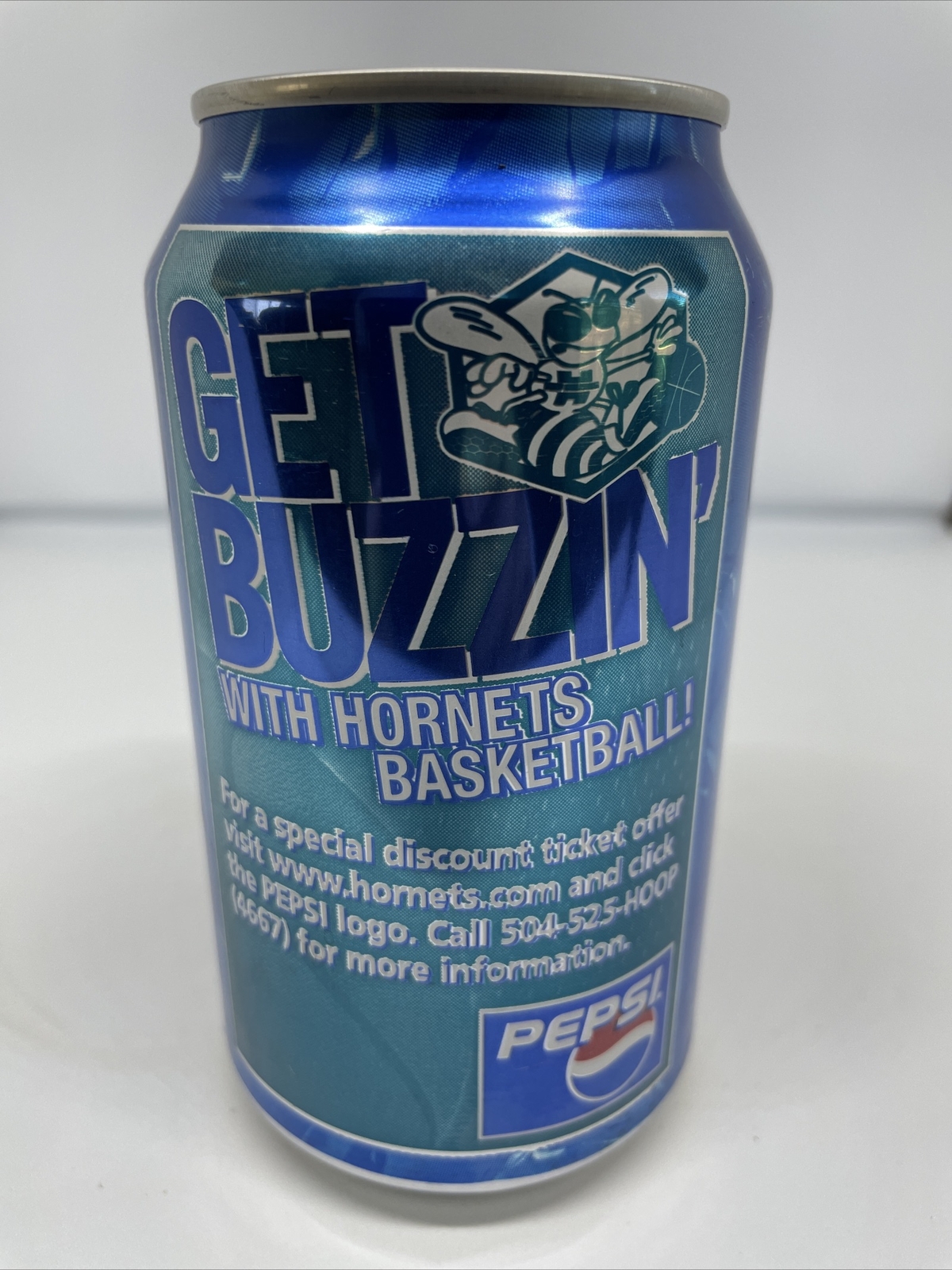 2003 PEPSI PT Alum Soda can Get Buzzin' with Hornets Basketball New ...