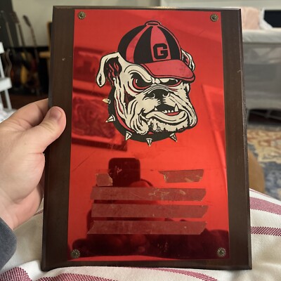 Vintage Georgia Bulldogs Plaque UGA Add Your Own Name Award Dawgs ...