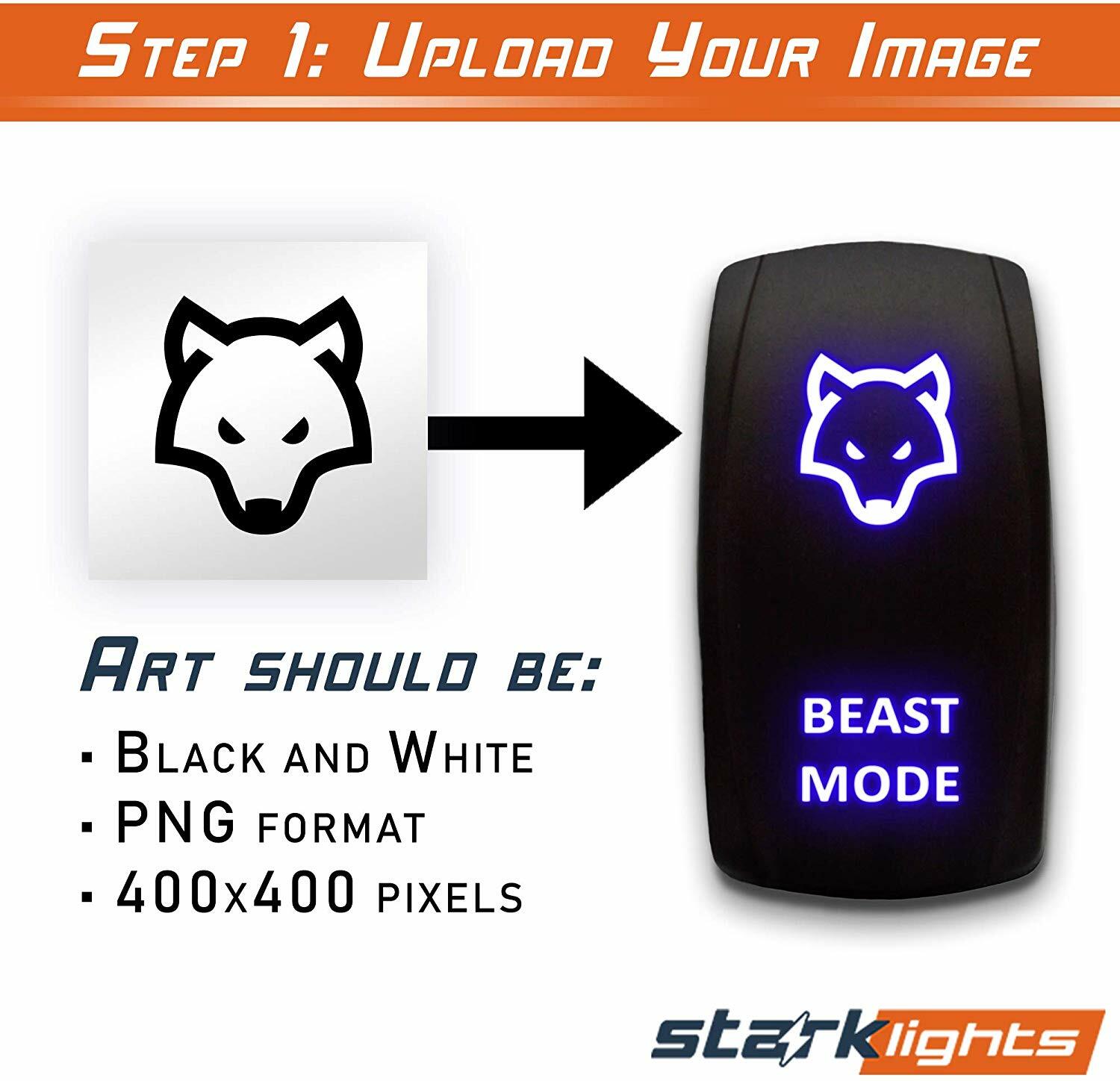 CUSTOM SWITCH - GREEN Laser LED Rocker Switch 5 Pin Dual Light 20A 12V ...