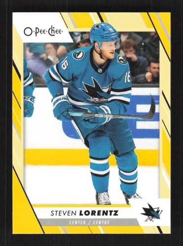 Steven Lorentz 2023-24 O-Pee-Chee Yellow Border San Jose Sharks #426 | eBay
