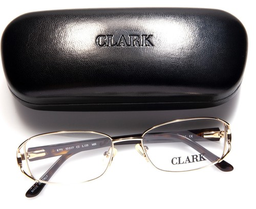 NEW CLARK TREVI COLISEUM K771 C2 GOLD EYEGLASSES FRAME 53-17-135 B33mm ...