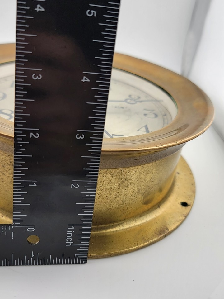 Rare Antique WW1 Chelsea Brass Ships Clock 6" Dial US. Navy Circa 1910 ...