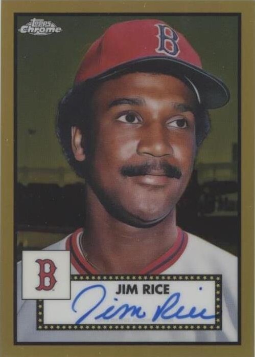 2021 Topps Chrome Platinum Anniversary - Autographs Jim Rice #PA-JRC ...