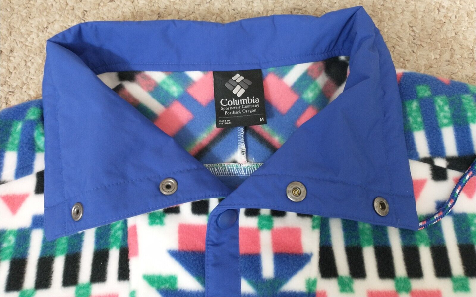 Columbia POWDER KEG Aztec Winter Fleece Pullover Sweater SIZE MEDIUM ...