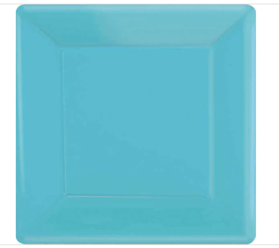 Amscan Bright Blue 7 Inch Square Paper Plates, 20 Ct. | eBay