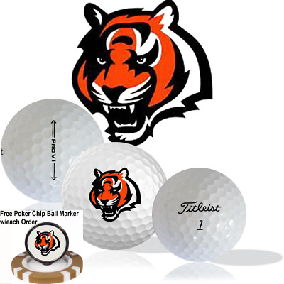 NFL Cincinnati Bengals • Golf Balls 12 pack • Titleist ProV1 ...