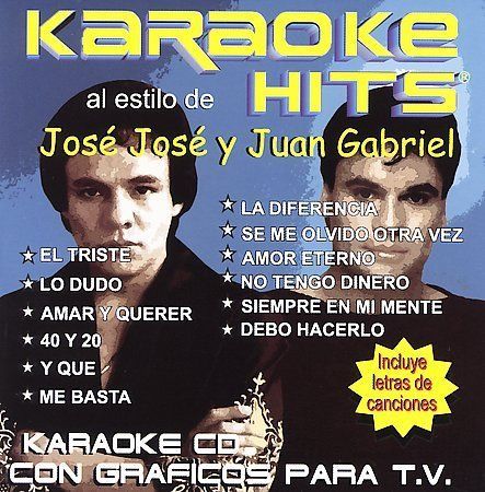 Karaoke Hits: Jose Jose/Juan Gabriel by Karaoke (CD, Sep-2006, BCI ...