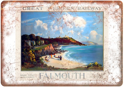 Vintage Falmouth GWR Railroad Retro Look Metal Sign ZL663 | eBay