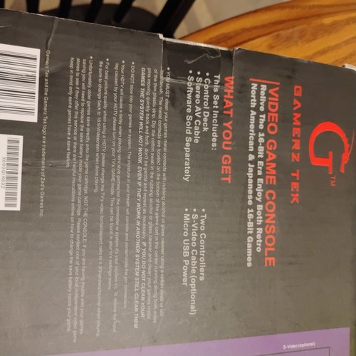 Gamerz Tek 16-Bit Entertainment System Console for sale online | eBay