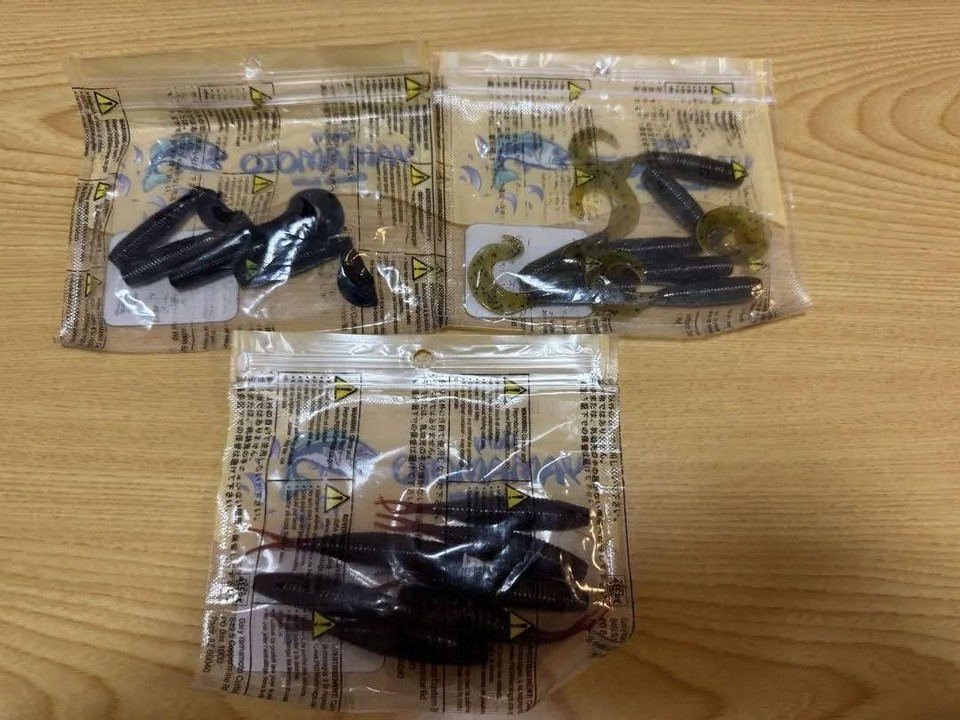 Zappu Limbo 4in 3in Fish Magnet Megabass Flap Slap Worm Baits Set New ...