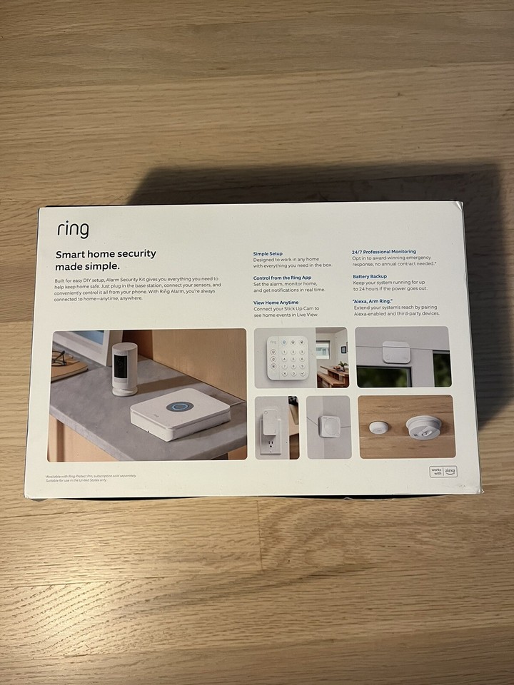 Ring Alarm Pro (2nd Generation) 14 Piece Kit Home Security System ...