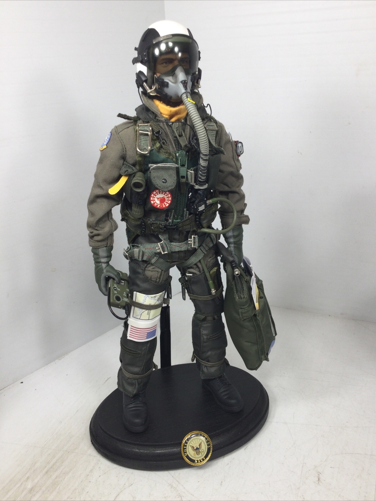 1/6 BBI US NAVY F-14 VF-1 "TOP GUN" MODERN FIGHTER PILOT +STAND DID ...
