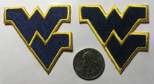 west virginia university patch wv sew or iron on patch 2 1/8" tall WVU ...