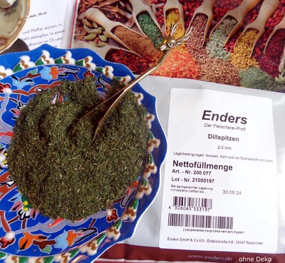 Dillspitzen DILL getrocknet 35g ohne Zusatzstoffe Premium Qualität ...