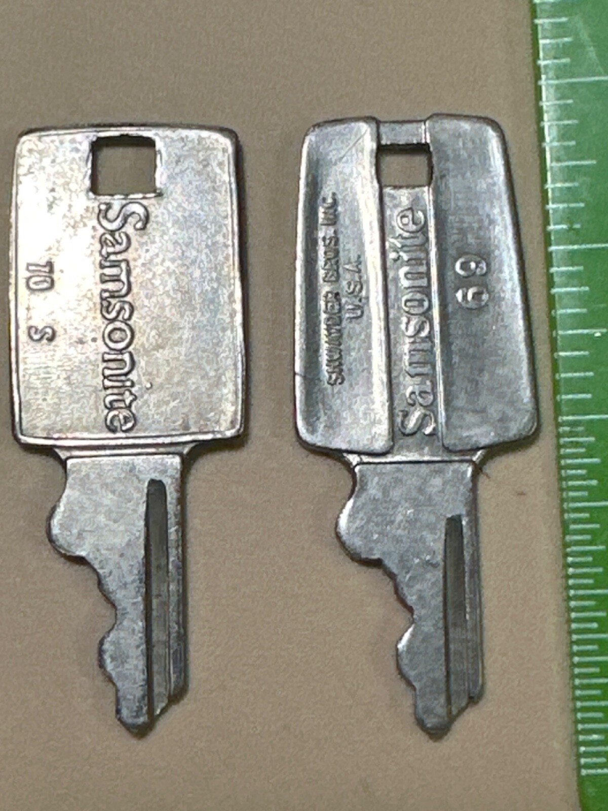 Lot of 2 Samsonite Numbered Factory KEY #69#70S | eBay