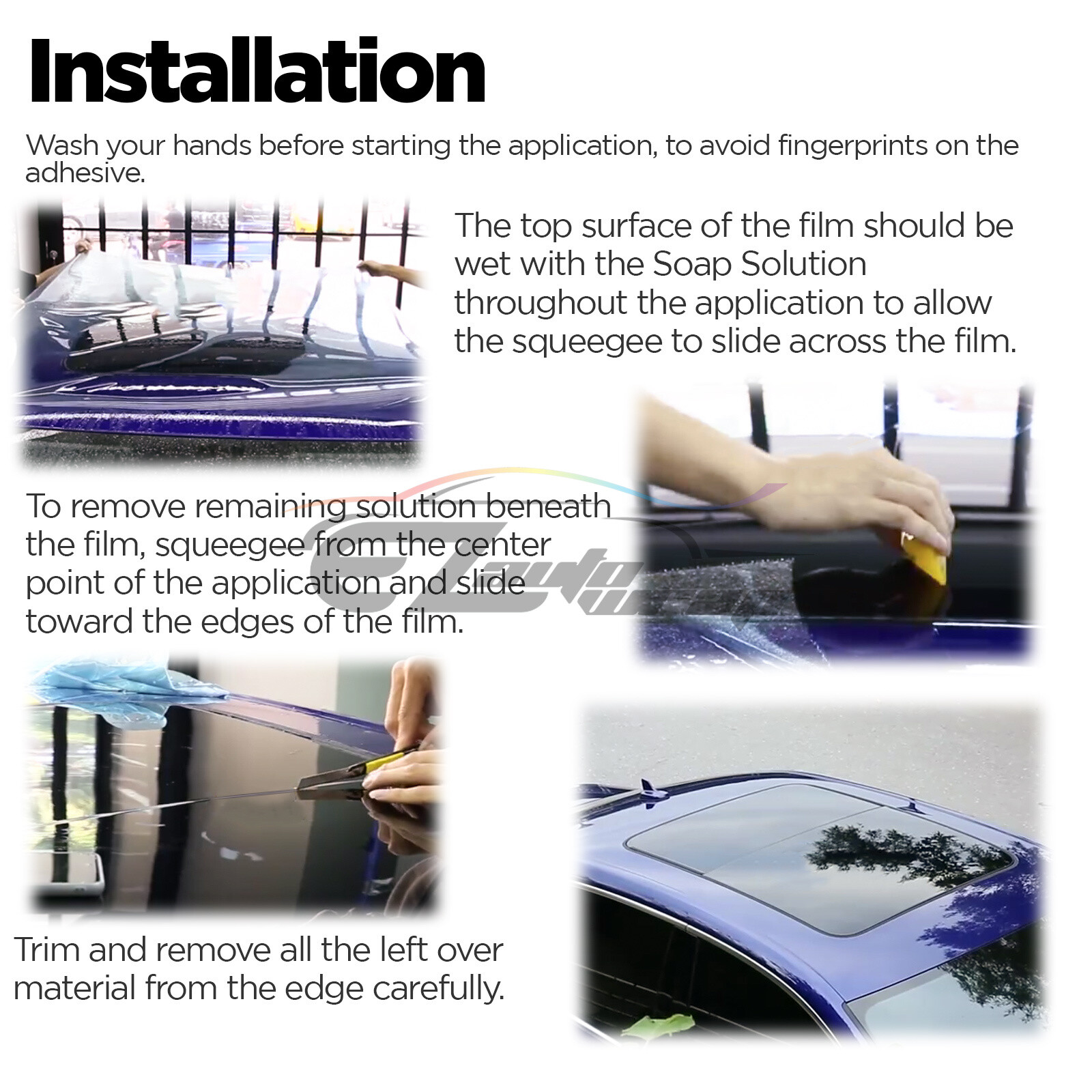 3FTx5FT PPF Paint Protection Film Glass Sunroof VLT70% UV99% Block ...