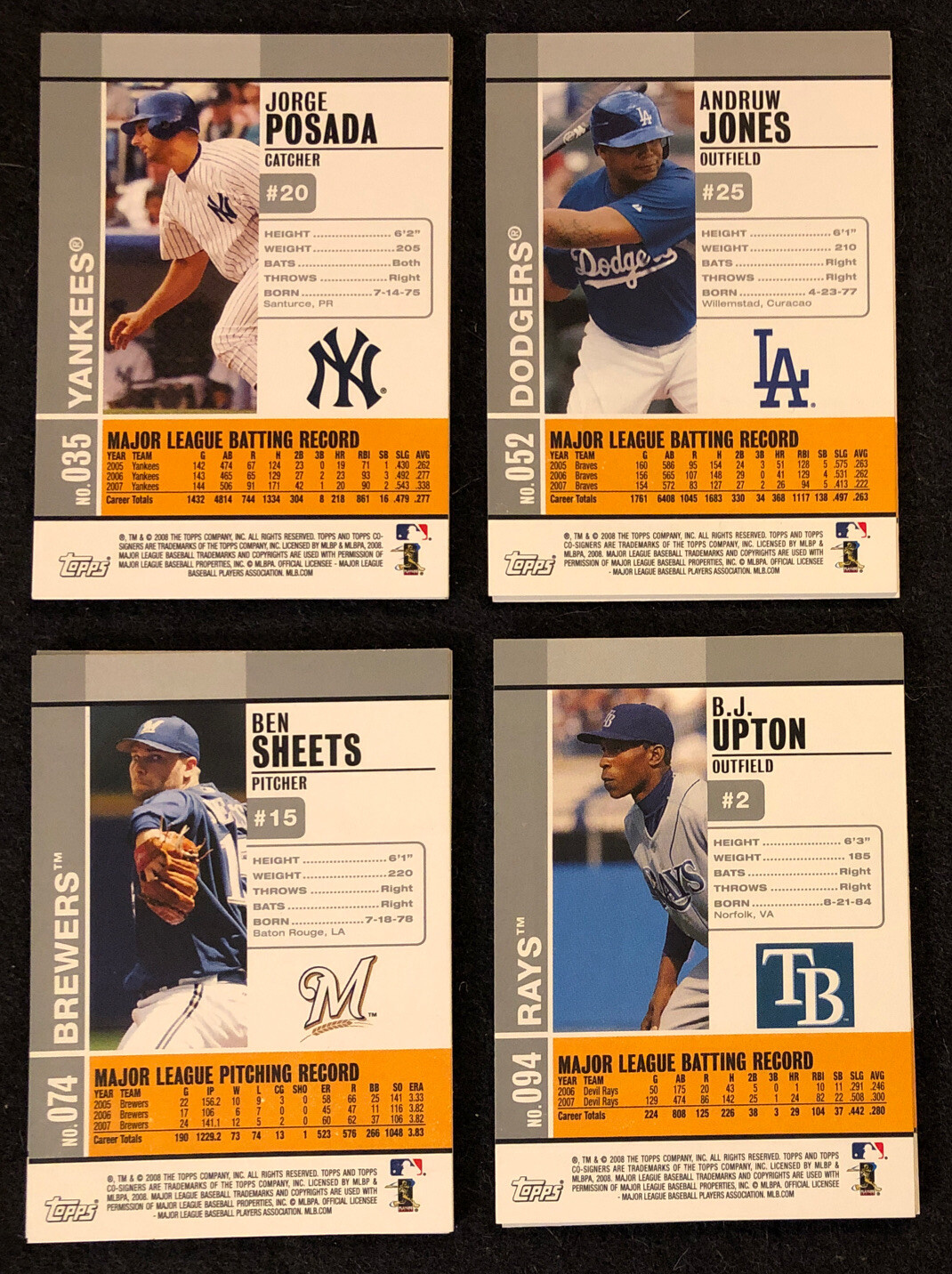 2008 Topps Co-Signers Baseball Cards Singles You Pick | eBay