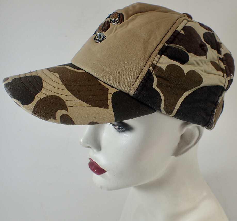 True Vintage Winchester Insulated Hunting Cap Hat Desert Camo ...