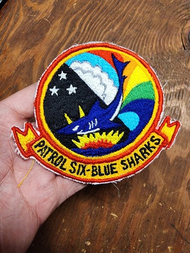 Vietnam War US Navy Patrol Squadron 6 VP-6 Blue Sharks Patch | eBay