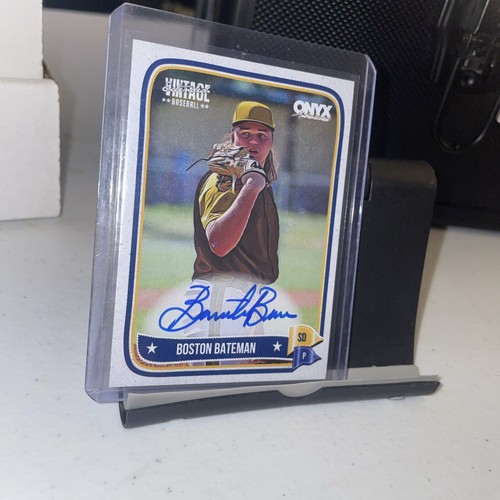 Boston Bateman 2024 Onyx Vintage Extended Auto Prospect Autograph | eBay