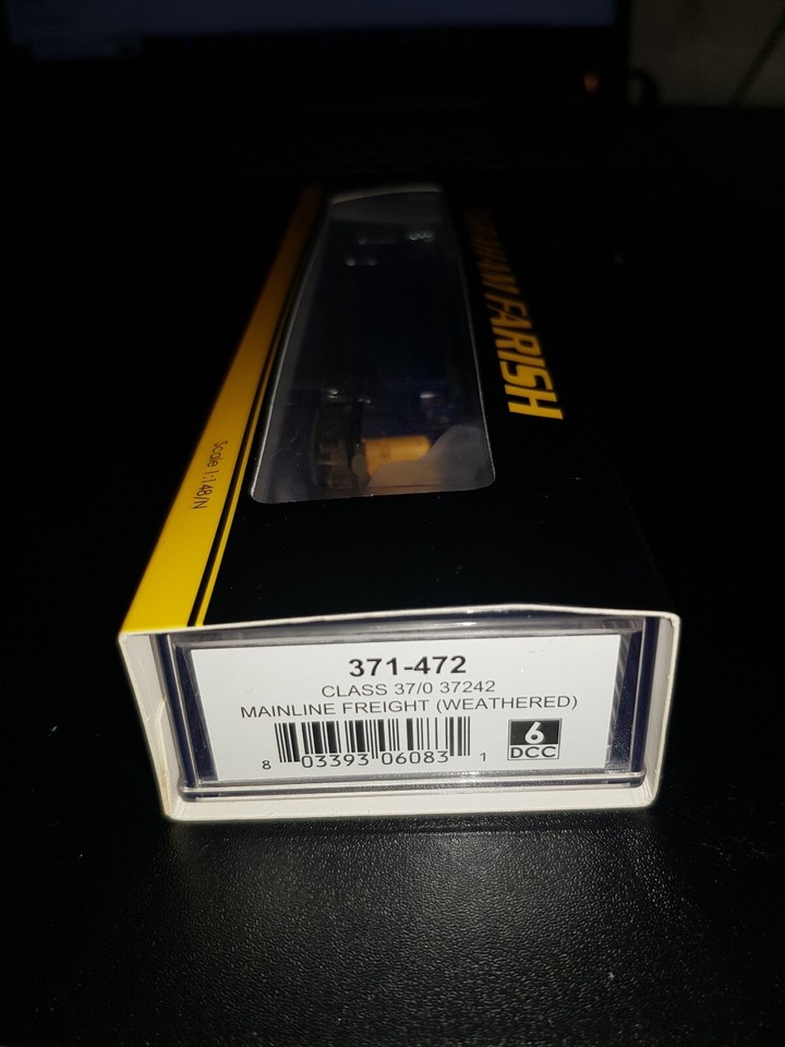 N Gauge Farish 371-472 Class 37/0 37242 Centre Headcode Mainline ...